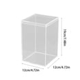 Clear Cube Acrylic Display Box Desktop Storage Case for Jewelry Makeup ...