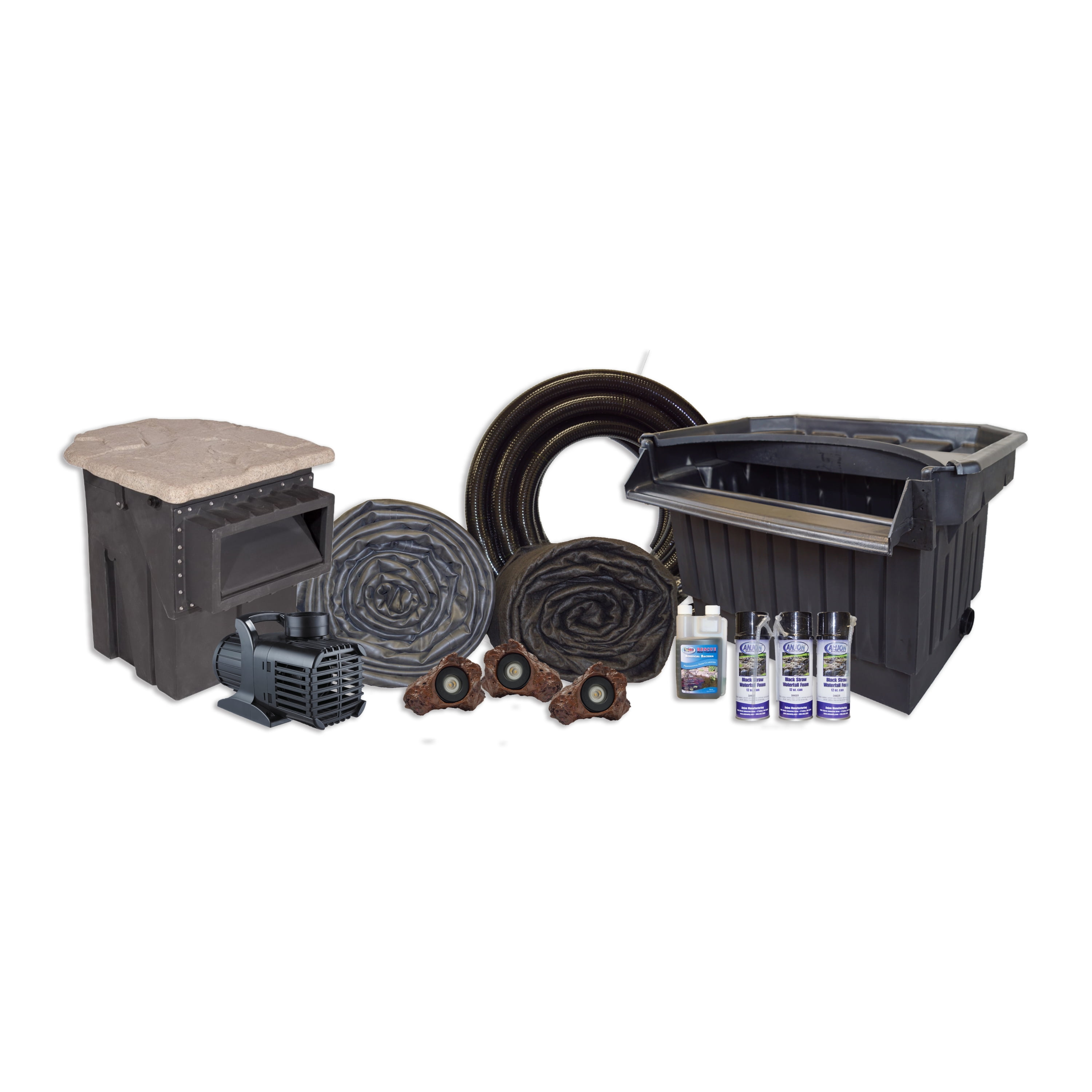 Half Off Ponds MPB6 - Mega PondBuilder Pond Kit w/ 50 ft x 50 ft ...