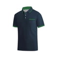 BangWanChi Men's Button-Up Turndown Collar T-Shirts Big and Tall Color ...