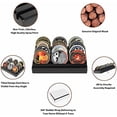 Challenge Coin Display Stand 4 Rows Wooden Military Coin Holder Rack ...