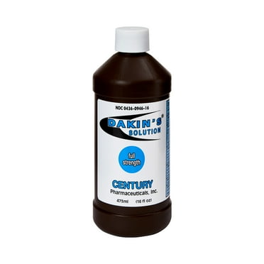 Dakin's Solution-Half Strength Antiseptic, Sodium Hypochlorite 0.25% ...