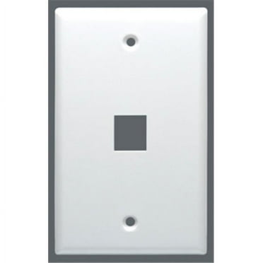 DataComm Electronics 45-0016-WH Decor Insert with Flexible Opening ...