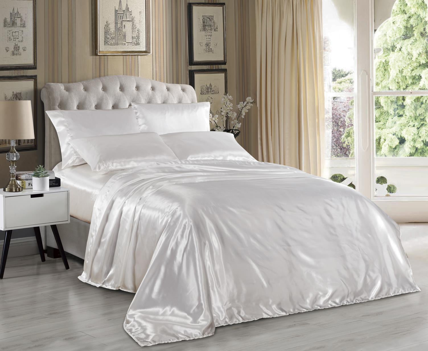 Hight Thread Count Solid Color Soft Silky Charmeuse Satin Luxury and ...