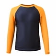 Boys Tshirts Long Sleeve Crewneck Color Block Print Graphic Tees Summer ...