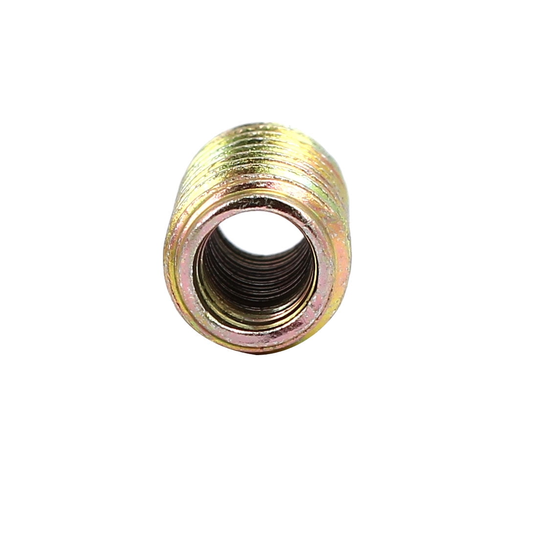 Wood Furniture Fixing Threaded Insert Nut E-Nut Bronze Tone M8x30mm ...