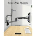 Monitor Wall Mount for Flat or Curved Screens up to 38" Within 25 lbs ...