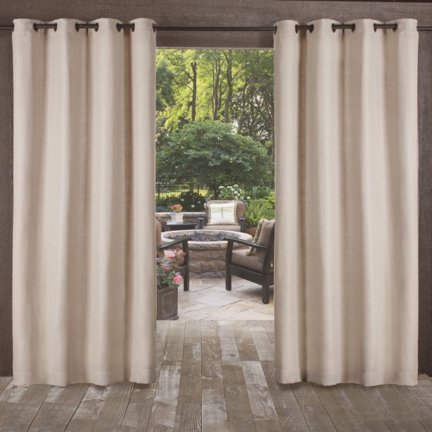 Exclusive Home Curtains 2 Pack Delano Heavyweight Textured Indoor