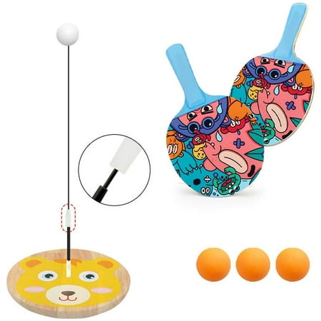 Table Tennis Trainer Toy, Kids Adjustable Rod Ping Pong Table Tennis ...