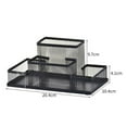 Mesh Desk Organizer Desktop Pen Holder 4 Compartments Metal Stationary ...