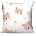 A bear-themed pillowcase made of softness and featuring a cute cartoon ...