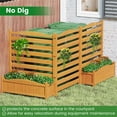 BAYUELSWU No-Dig Wood Fence Panel with Planter Box, 3 Panels Privacy ...