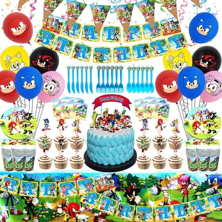 Sonic Party Supplies for Kids’ Birthday, Sonic Party Decorations ...