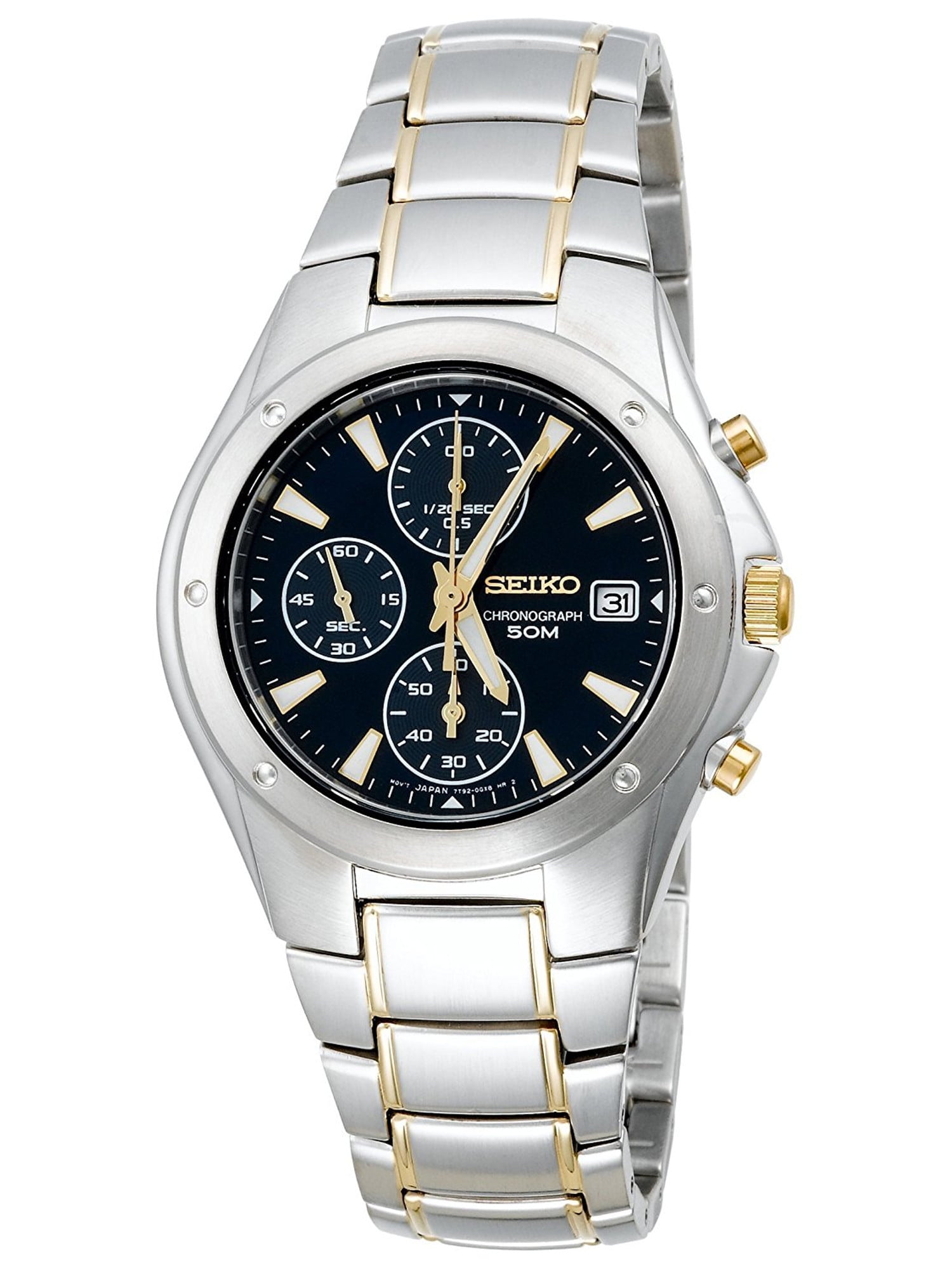 Seiko Men's Chronograph Blue Dial Watch with a Date Window - Walmart.com