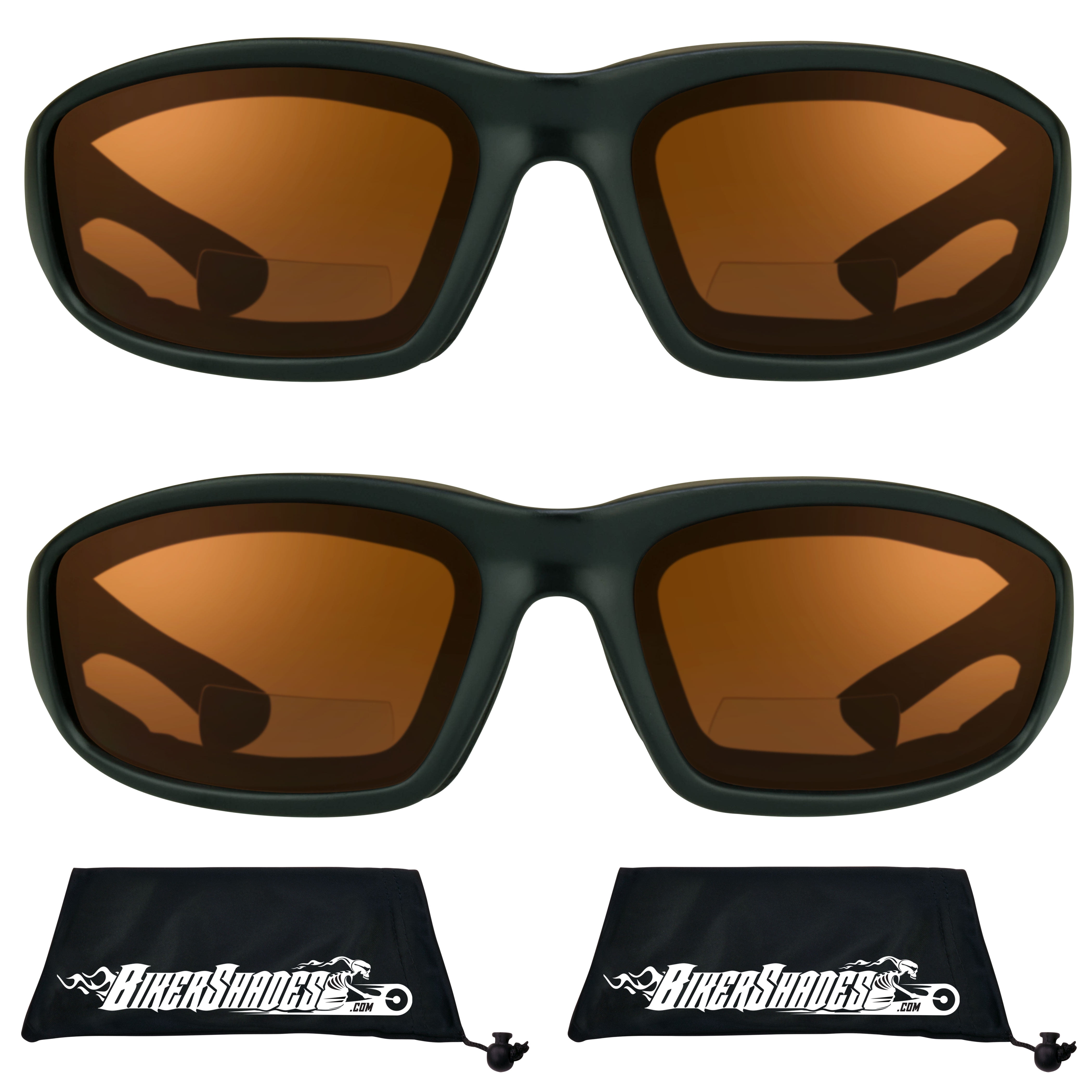 Bikershades Motorcycle Safety Bifocal Reader Sunglasses Z87 Foam HD 2 ...