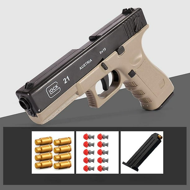 Shell-ejecting Glock Soft Bullet Gun Automatic Burst Toy Gun Empty Warehouse Hanging Machine Toy ...