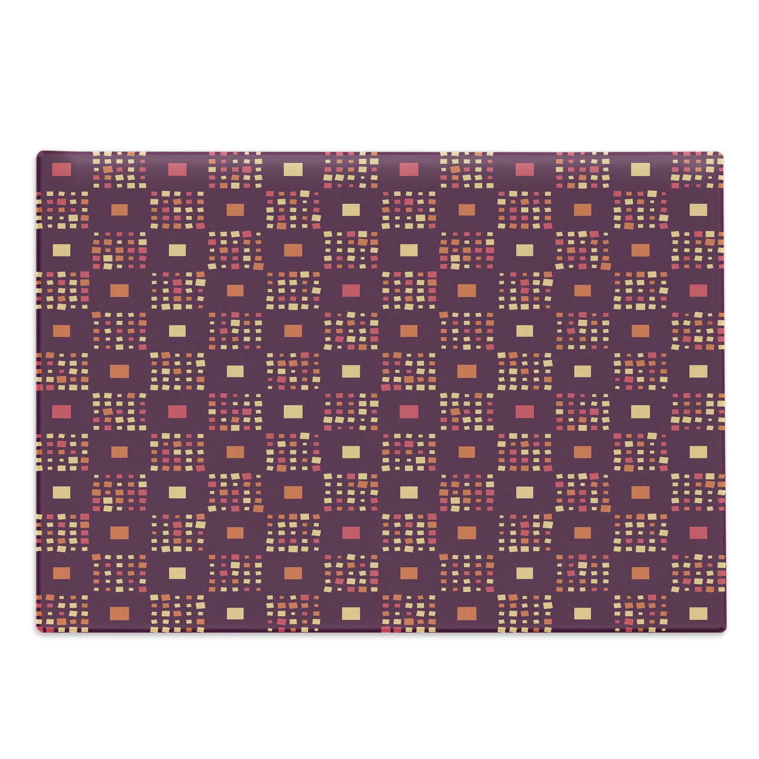 Geometric Cutting Board, Vivid Pastel Colored Square and Crooked Soft ...