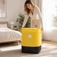 Rwvbm Large Laundry Hamper Bag, Foldable Fabric Storage Basket with ...