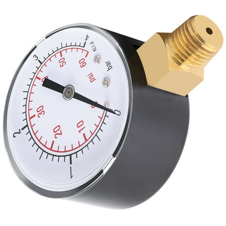 Water Pressure Meter, Pressure Gauge Mini Water 0-4bar / 0-60psi NPT ...