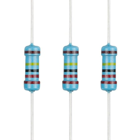 EDgELEc 100pcs 2M ohm Resistor 12w (0.5Watt) A1% Tolerance Metal Film ...