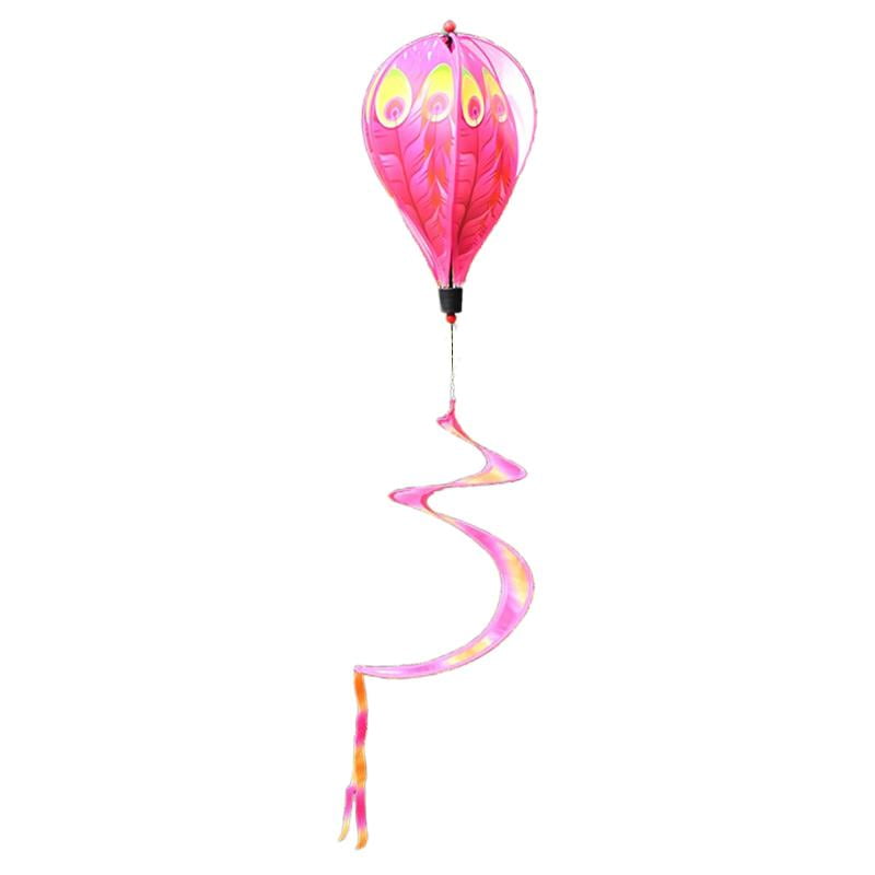 Hot Air Balloon Wind Spinner Rainbow Pinwheel Windsocks Spiral Windmill ...