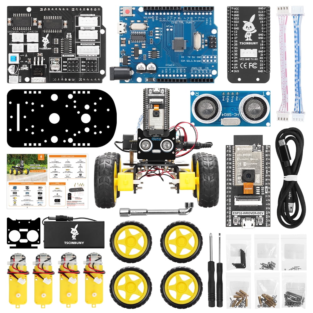 Tscinbuny Smart Wifi Robot Automation Kits for Arduino Robot Intelligent Automation Sets esp32 ...