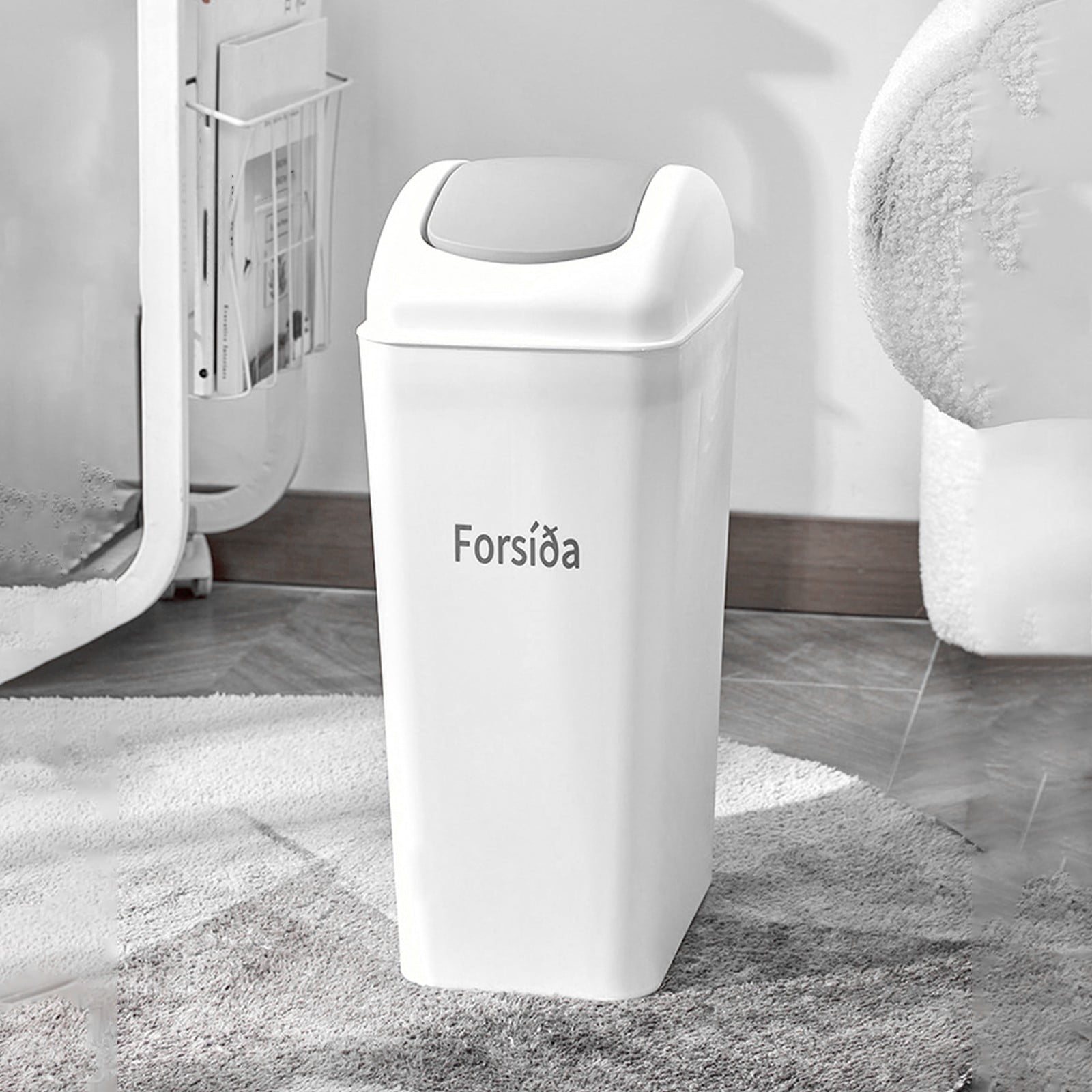 Xihbxyly Basurero para Uso Doméstico, Diseño de Tapa Abatible Que ...