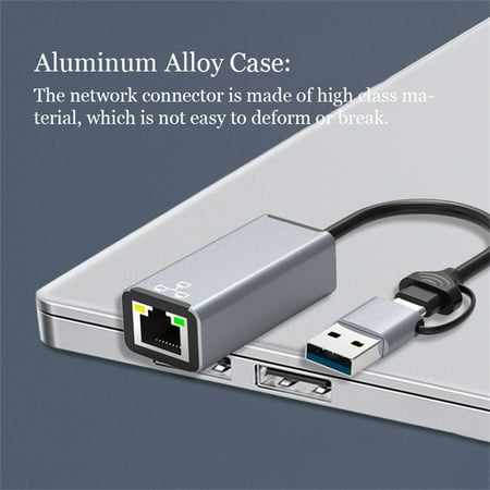 RJ45 Ethernet LAN Adapter Small Converter Device Computer Accessory 100 ...