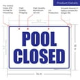 Pool Closed Sign, 10x14 Aluminum - Walmart.com