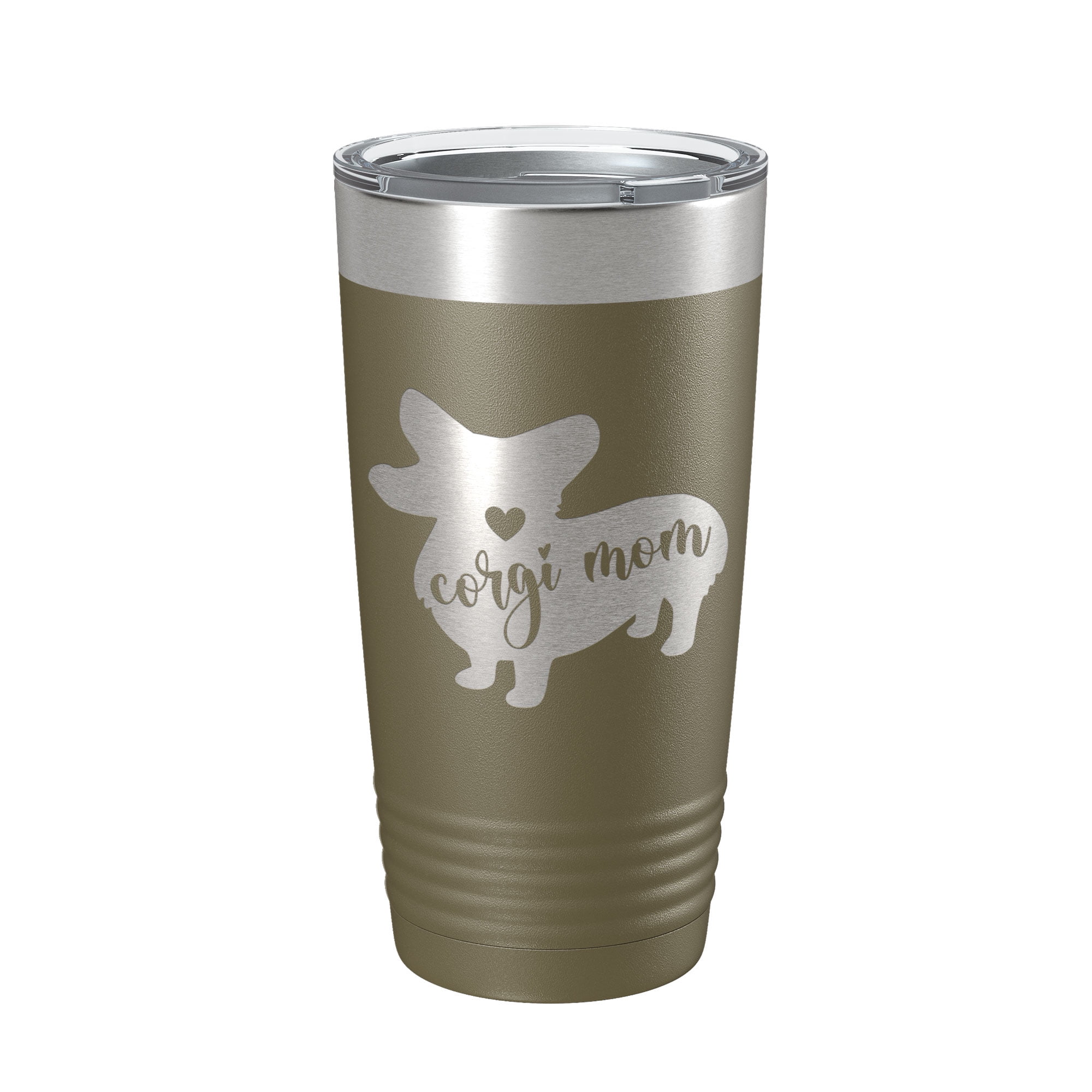 Corgi Mom Tumbler Dog Travel Mug Gift Insulated Laser Engraved Coffee ...