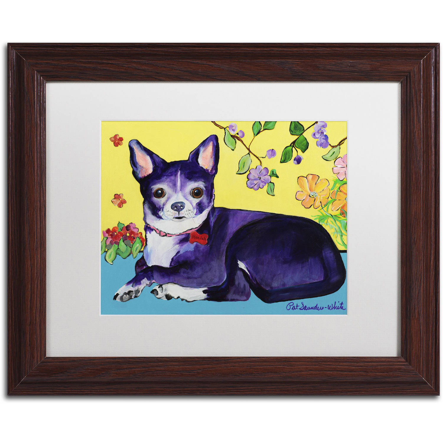 Trademark Fine Art "Meelah" Canvas Art by Pat Saunders-White, White ...