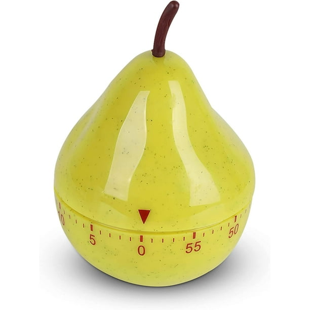 CHO Mechanical Kitchen Timer, Up to 60 Minutes Pear Shaped Timer for ...