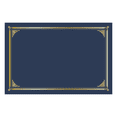 Geographics® Linen Mini Certificate Covers, 9-3/4" x 6-1/2", Navy, Pack ...