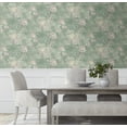Harry & Grace Green Smoke Floral Blossom Peel and Stick Wallpaper - 27 ...