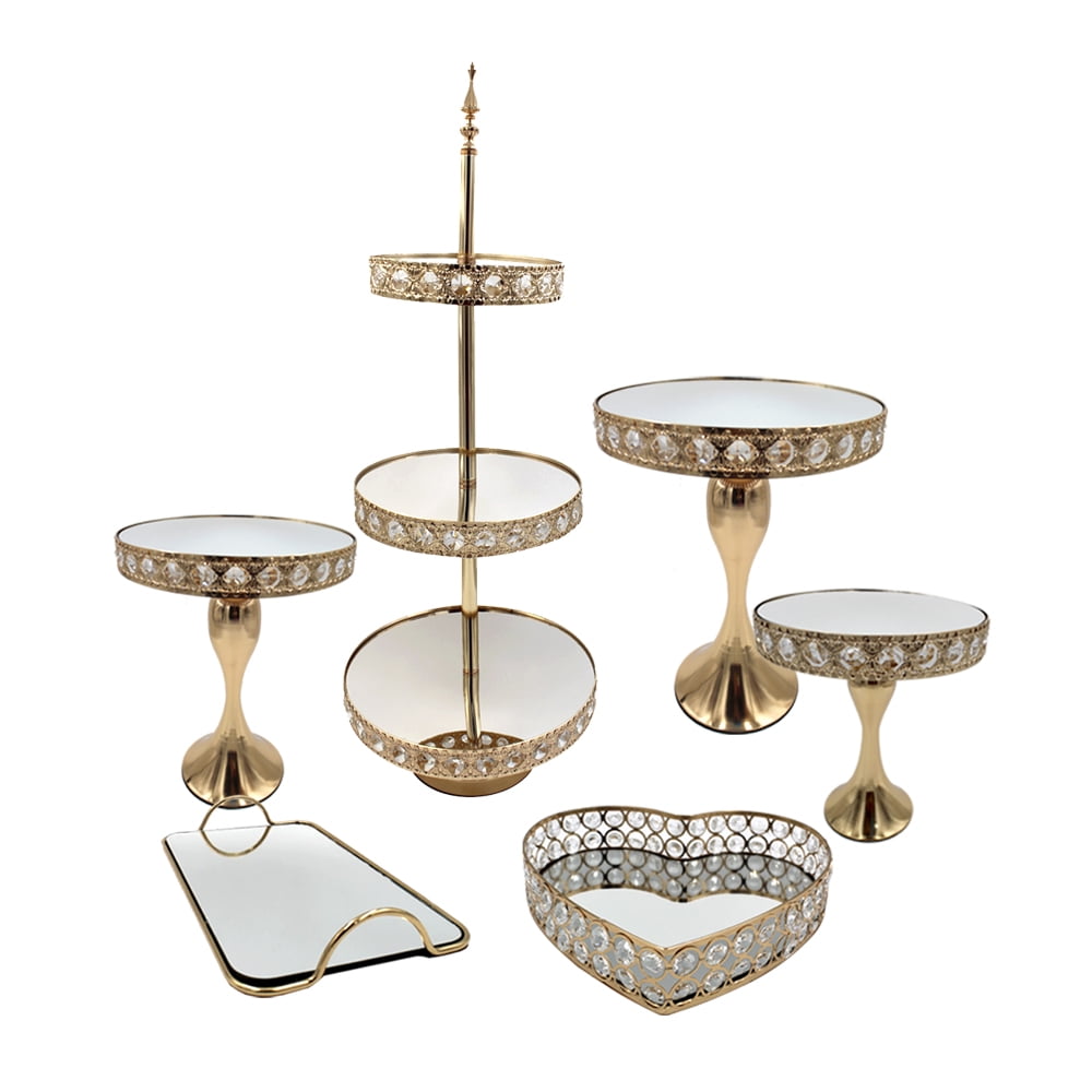 Set 6pz bases para pasteles PANEL DECORATIVO oro francés diferentes ...