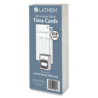 Yescom 100 Count Monthly Time Clock Cards Timecard for Employee ...