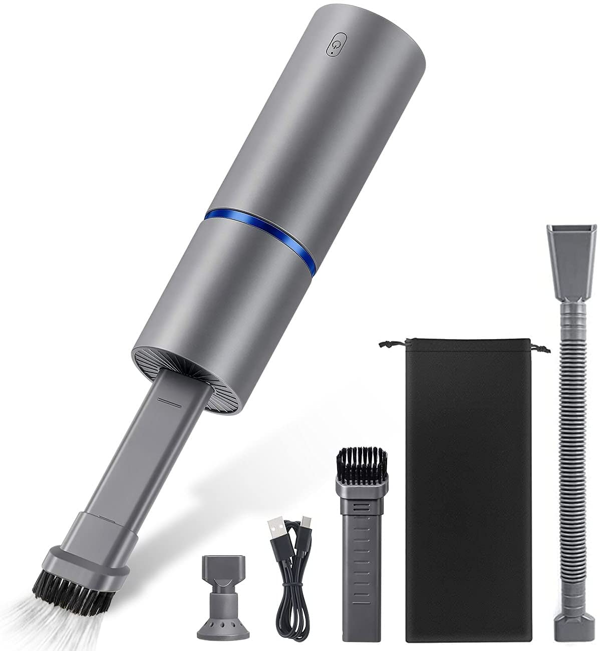 Mini Vacuum & Cordless Air Duster & Hand Pump 3 in 1,Handheld Vacuum ...