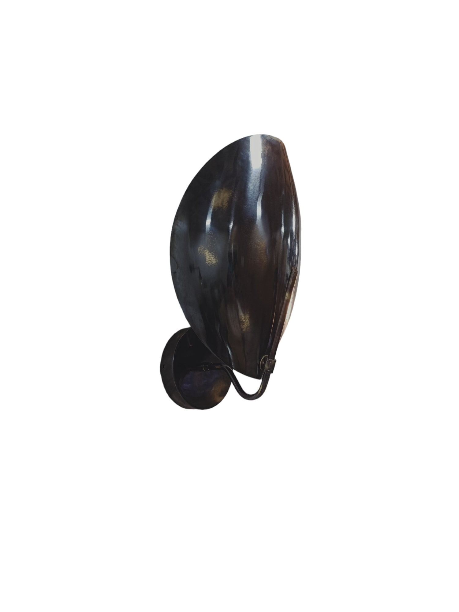 Curved Brass Wall Scones - Italian Design Wall Scones - Mid Century ...