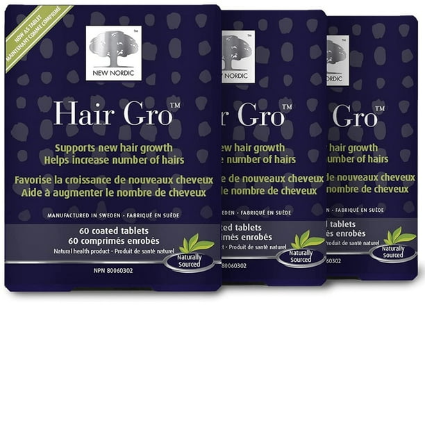 NEW NORDIC Hair Gro (60 caps) Pack of 3 - Walmart.ca