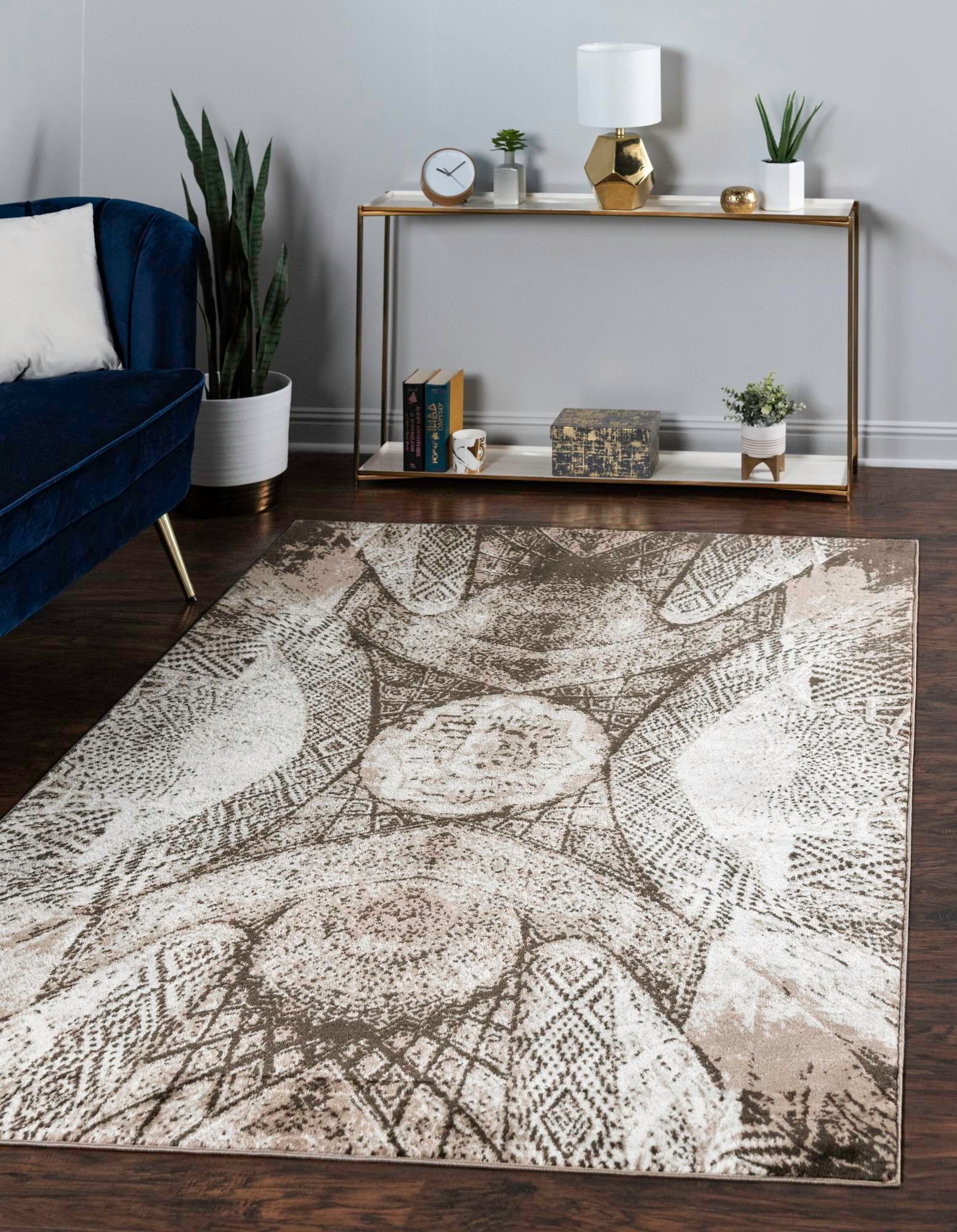 Rugs.com Monte Carlo Collection Rug – 7' x 10' Brown Medium Rug Perfect ...