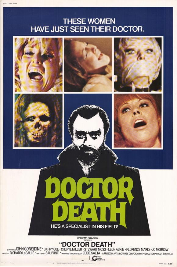 Doctor Death - movie POSTER (Style A) (27" x 40") (1973) - Walmart.com