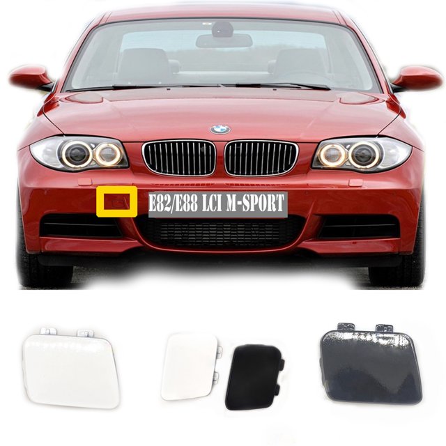 Trimla Front Tow Cover for 12-15 BMW 1 M-sport E82LCI Coupe E83LCI Convertible Fit 116d 114d ...