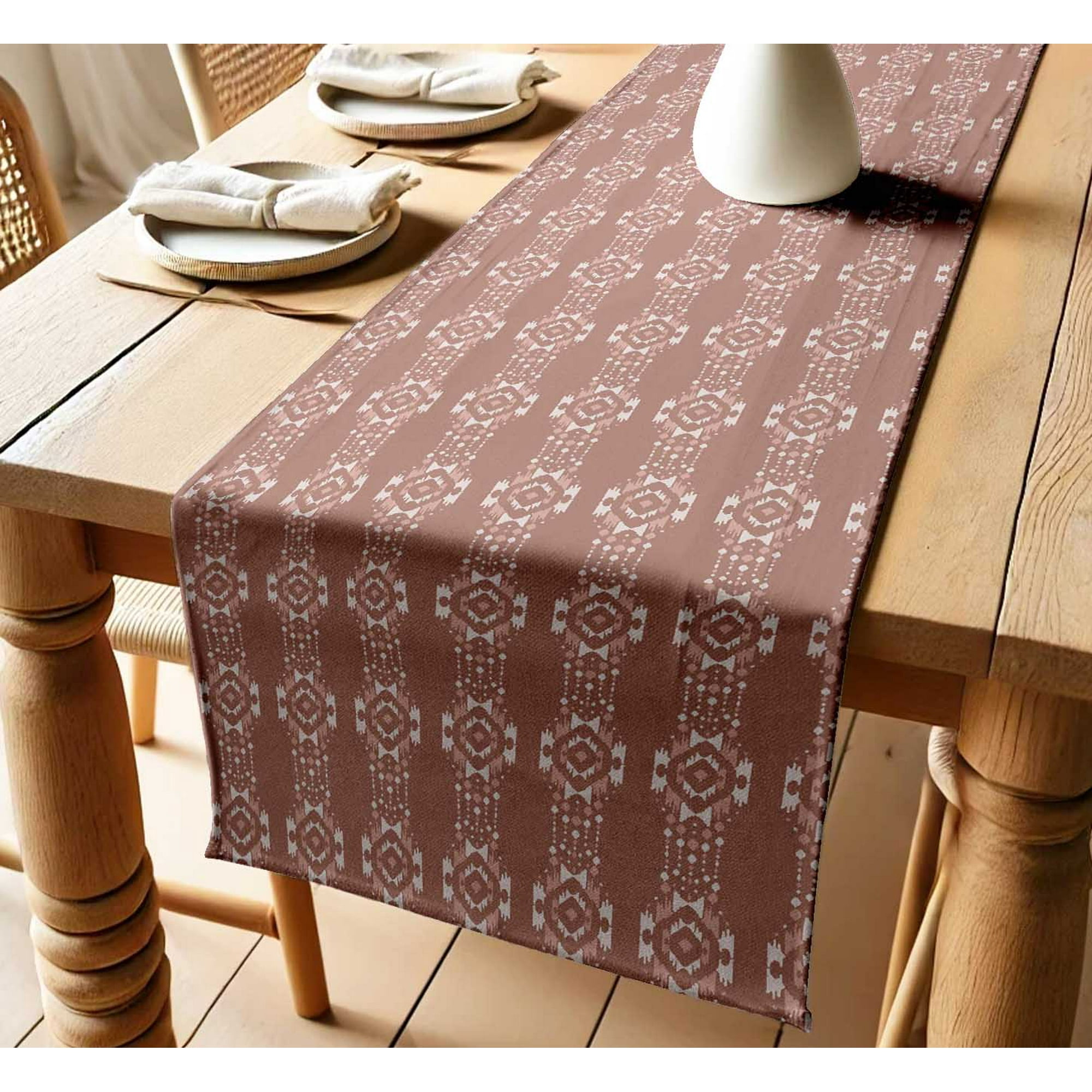 Click here for Vargottam Cotton Twill Table Runner 14 Wide  Ikat... prices