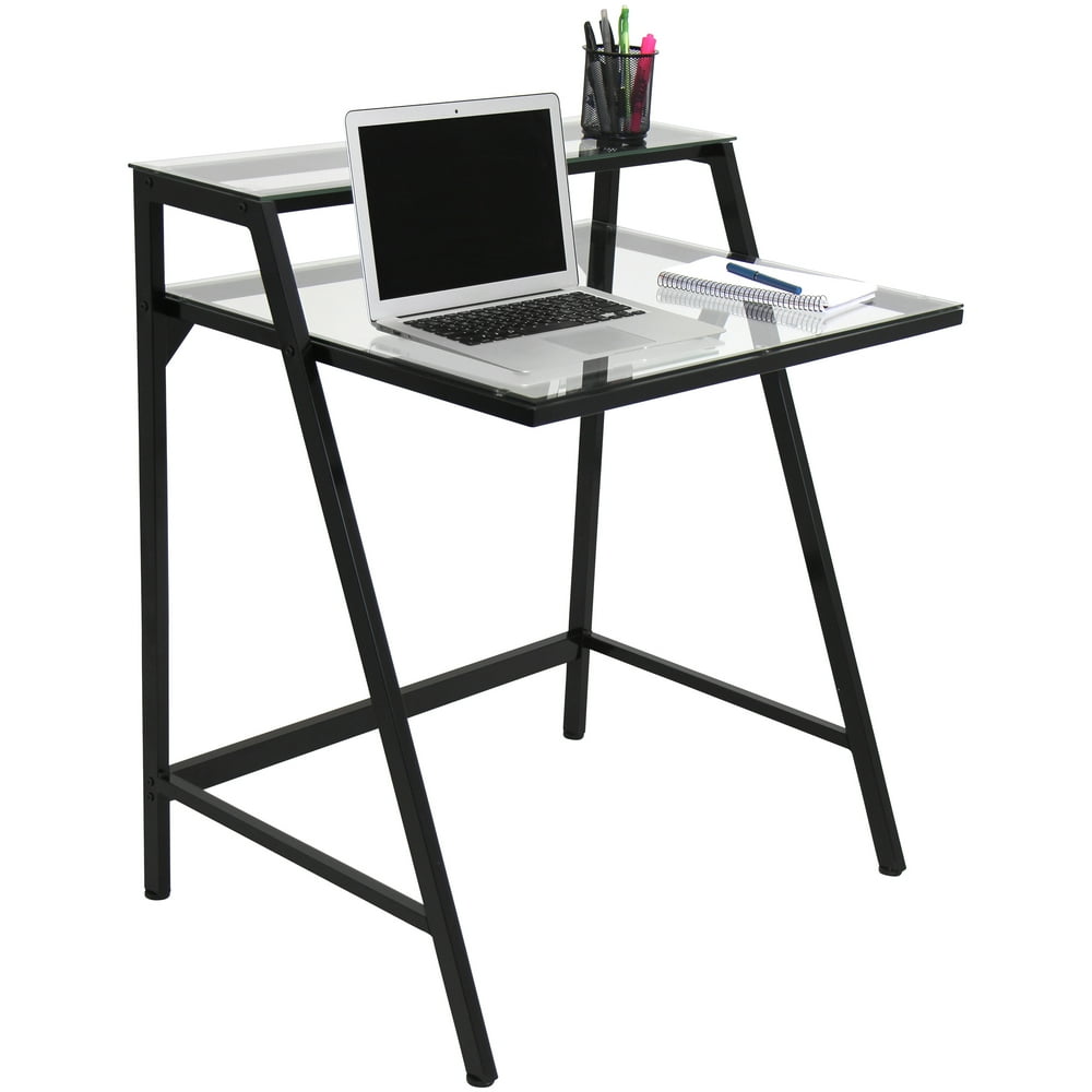 LumiSource 2-Tier Desk, Multiple Colors - Walmart.com - Walmart.com