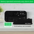 Kwanwa Small Digital Alarm Clock, 1.2inch Blue LED, Battery Operated ...