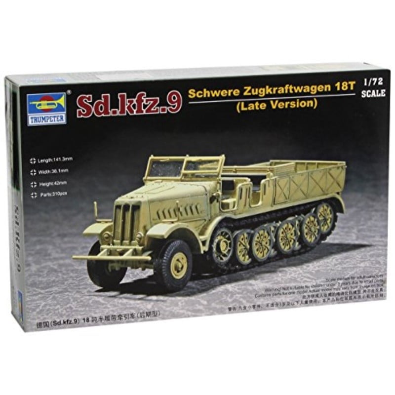Trumpeter 1/72 WWII German FAMO 18t SdKfz 9 Type F3 Heavy Halftrack ...
