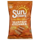 SunChips 100% Whole Grain Harvest Cheddar Flavored Multigrain Snacks 7 ...