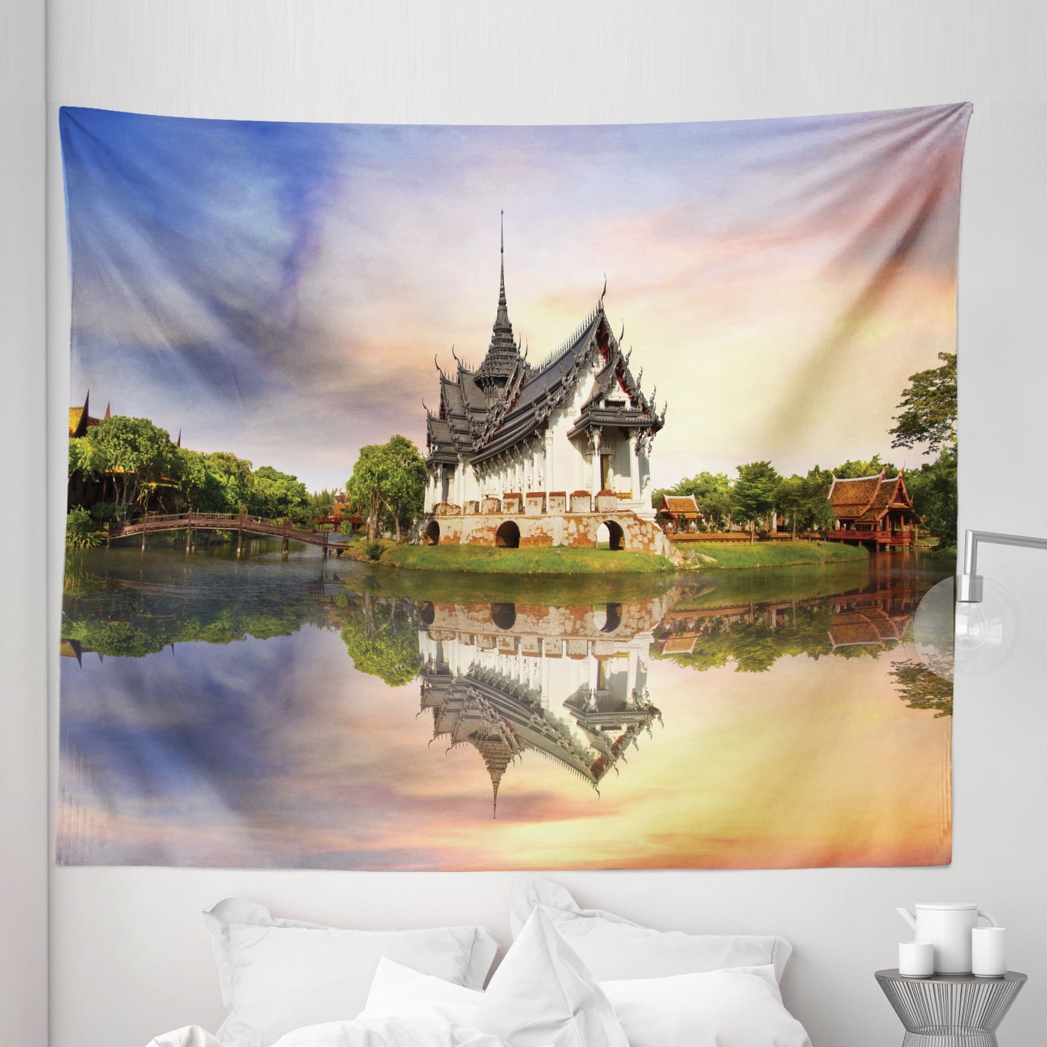 East Tapestry, House Formed Old Majestic Building over Lake Designed ...