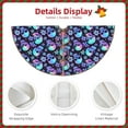 Bogiau Skull flower tie dye Pattern Christmas Tree Skirt with Ties ...