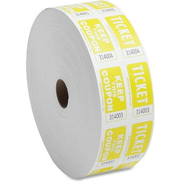 PM, PMC59005, Numbered Double-ticket Roll, 2000 / Roll, White - Walmart.com