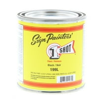 1 Shot Lettering Enamel, 8 oz., Black - Walmart.com
